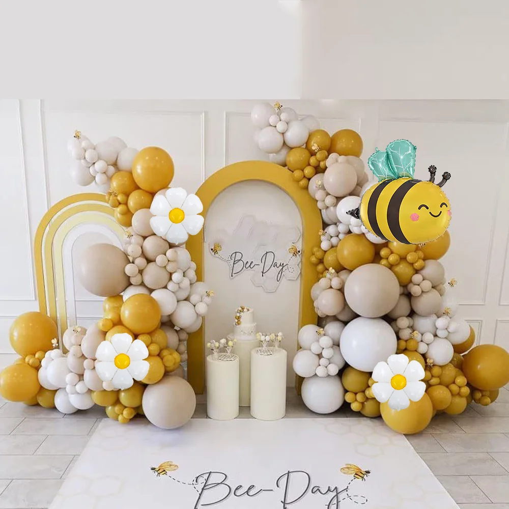 140PCS-Bee-Themed-Balloon-Wreath-Suitable-for-Birthday-Party-Decoration-Summer-Party-Decoration ...