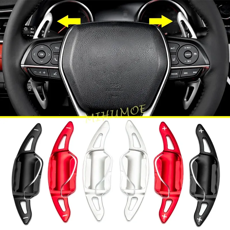 2Pcs-Aluminium-Car-Steering-Wheel-Paddle-Shifter-Gear-Shift-Extension ...