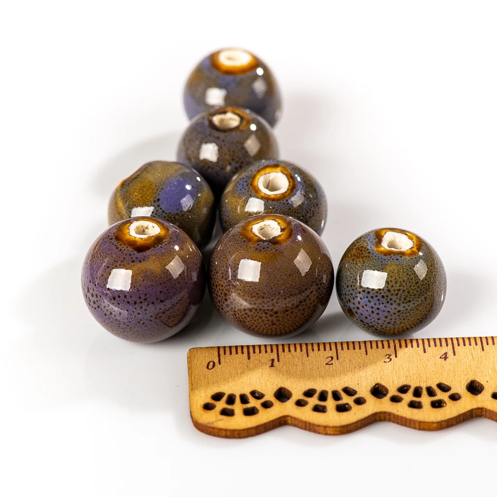 Ceramic Beads Jewelry Making | Circle Ceramic Porcelain Beads - 18-21mm ...