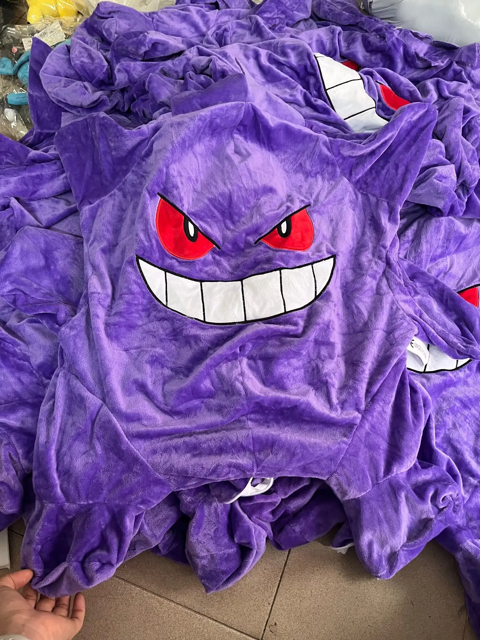 Pokemon 60cm Gengar plush pillow Big soft Gengar Cover Skin plush toy ...