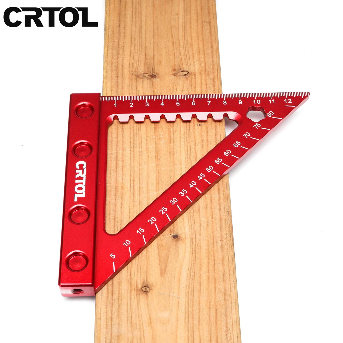 CRTOL 6 inch 90 Degree Metric Angle Ruler Aluminium Alloy Carpenters ...