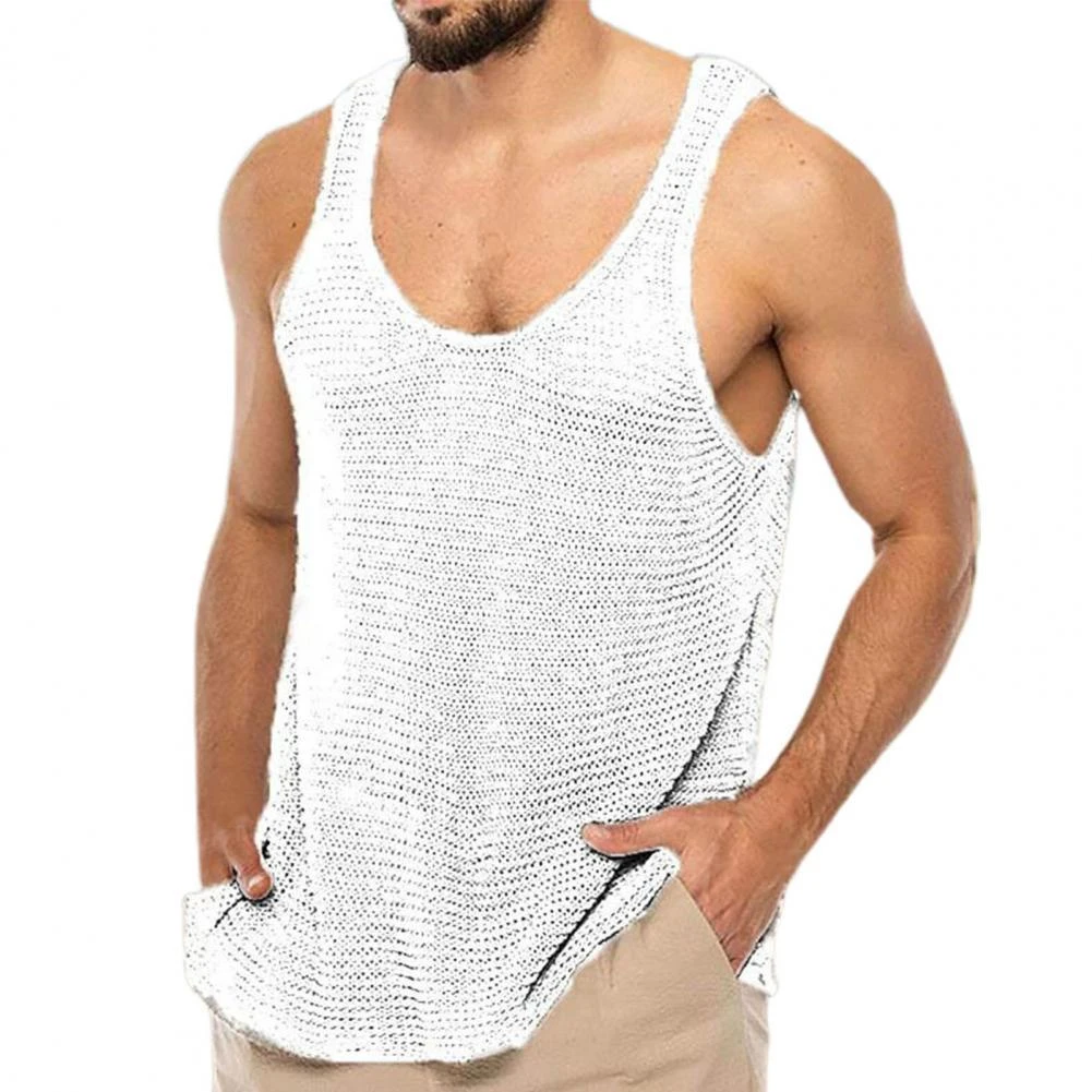 Loose Fit Tank Tops Men | Plus Size Mens Tank Tops | Large Size Tank ...