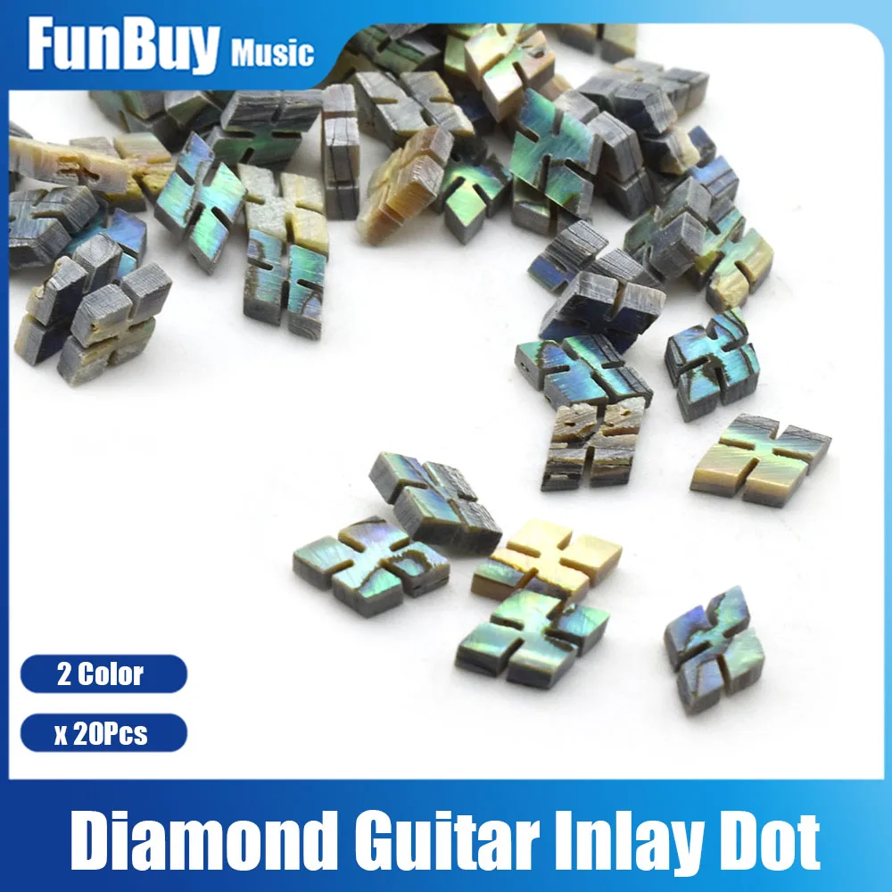 20pcs Diamond 5*9mm Acoustic Electric Guitars Fretboard Inlay Dot ...
