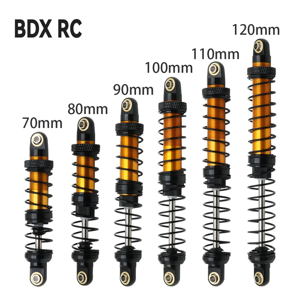 Metal Dual Springs Oil Shocks Absorber70 80 90 100 110 120mm for 1/10 ...