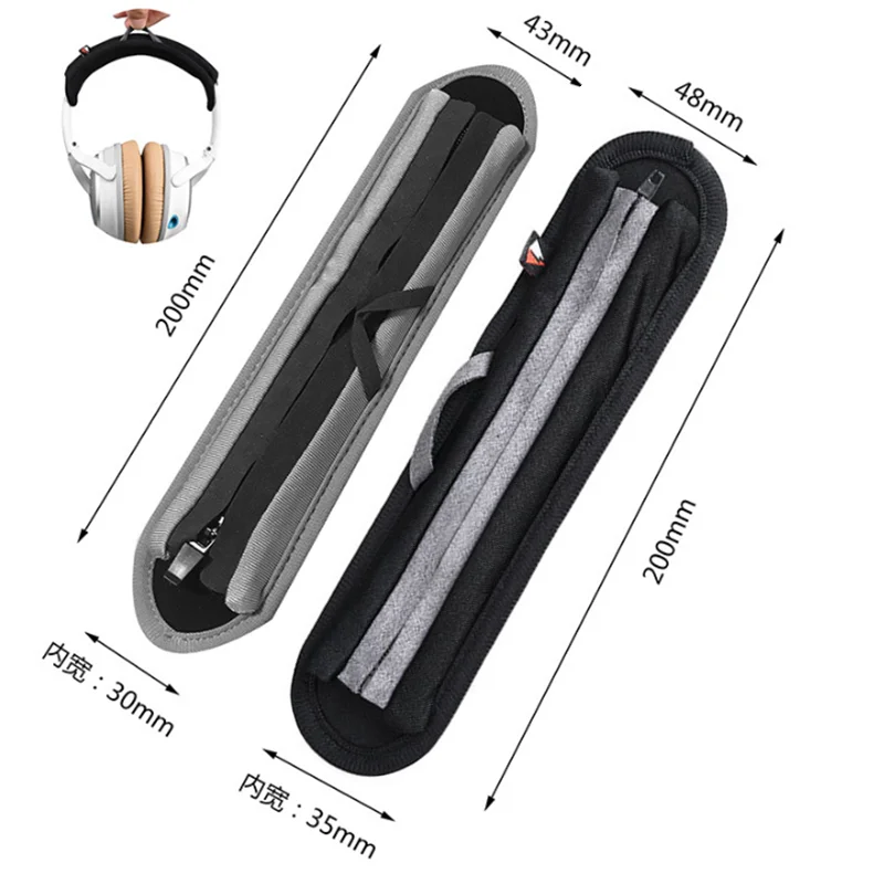 Universal-Headphone-Cover-with-Zipper-Almofada-de-Prote-o-Head-Beam ...