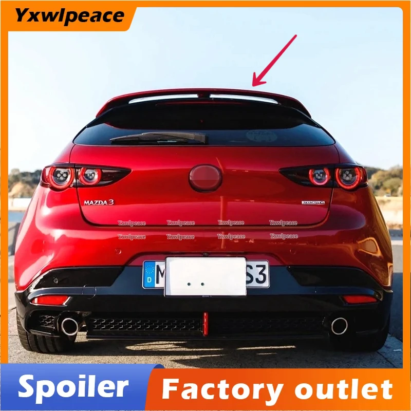 For-Mazda-3-Axela-Hatchback-2020-Real-Carbon-Fiber-FRP-Rear-Roof ...