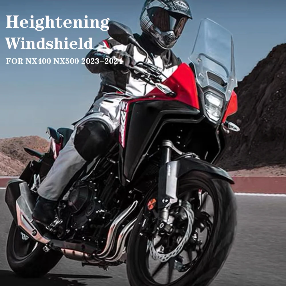 NX500 Windshield Motorcycle Heightened Windshield For Honda NX400 2023 ...