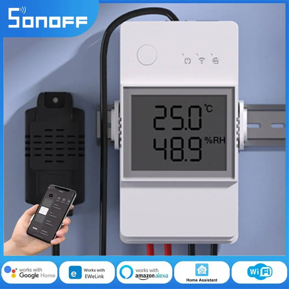 Sonoff-TH-Elite-Smart-Temperatura-e-Umidade-Monitoramento-Switch-WiFi ...