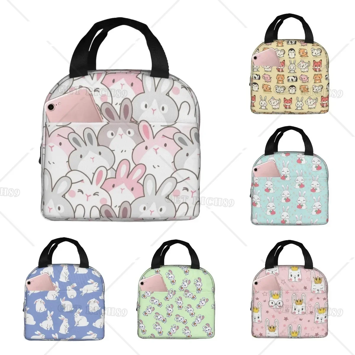 Cute-Cartoon-Rabbit-Lunch-Bag-Insulated-Lunch-Box-for-Women-Men ...