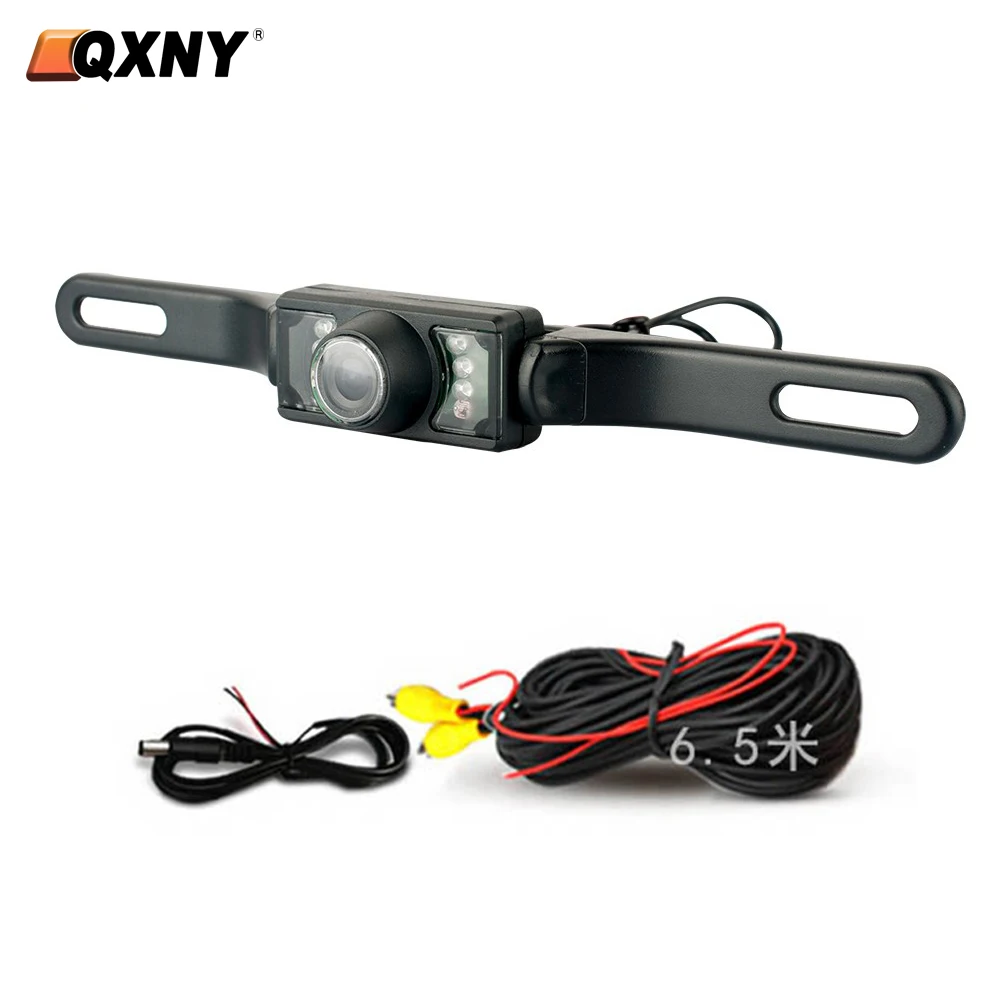 Hd 7 Led Car License Plate Rear View Camera For Vehicle Backup Vision ...