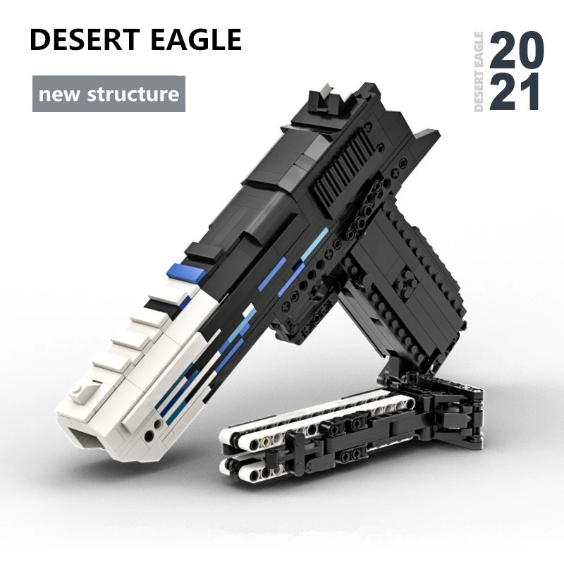 900pcs Csgo Series Difficult Black Desert Eagle Gun Building Blocks Set ...