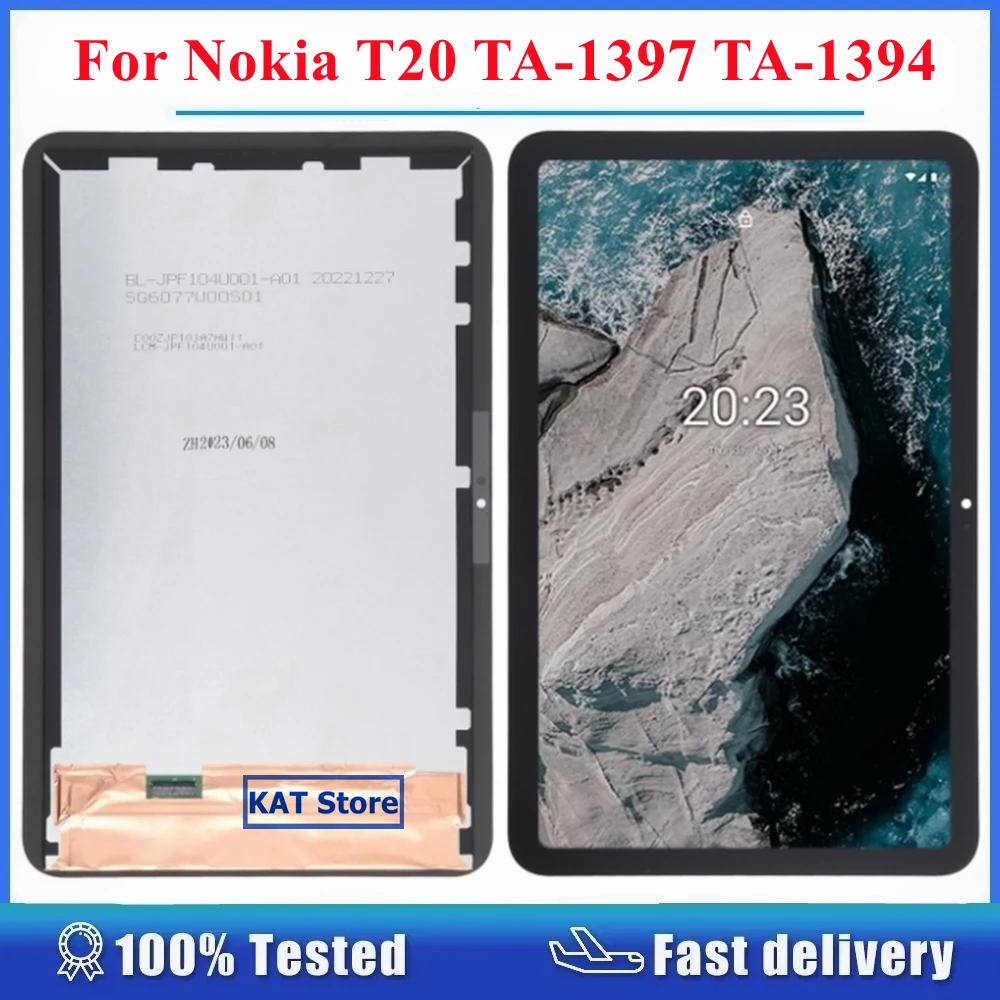 Compatible For Nokia Tablet T20 TA-1397 TA-1394 LCD Display Screen ...