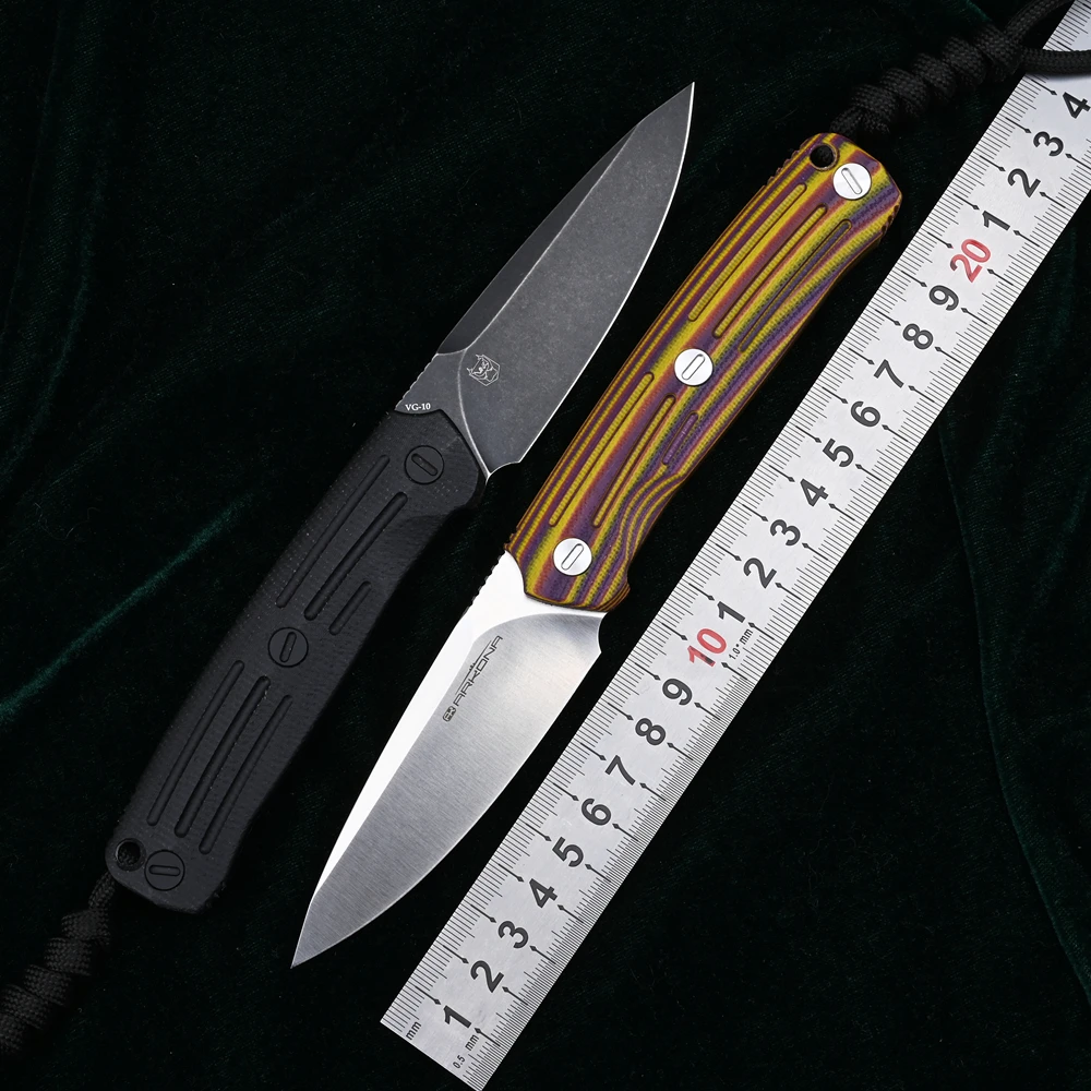 ARKONA-Nettle-II-Fixed-Knife-VG10-Blade-G10-Handle-Outdoor-Camping ...