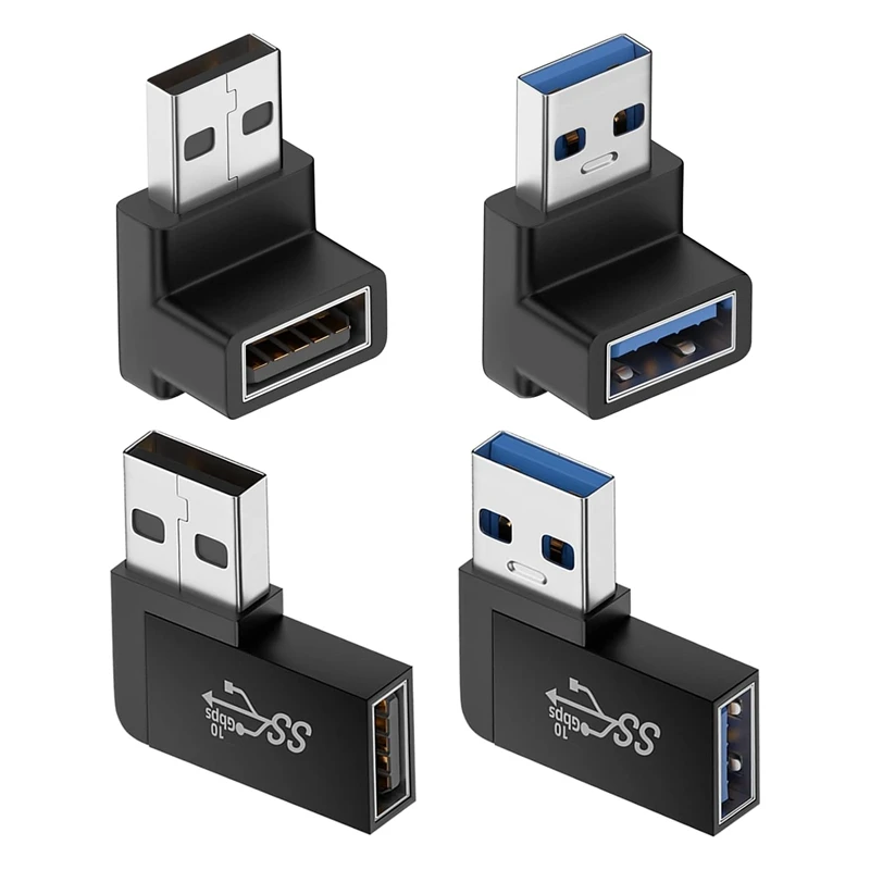 4-Pack-USB-3-0-Adapter-Vertical-Up-And-Down-Angle-Horizontal-Left-And ...