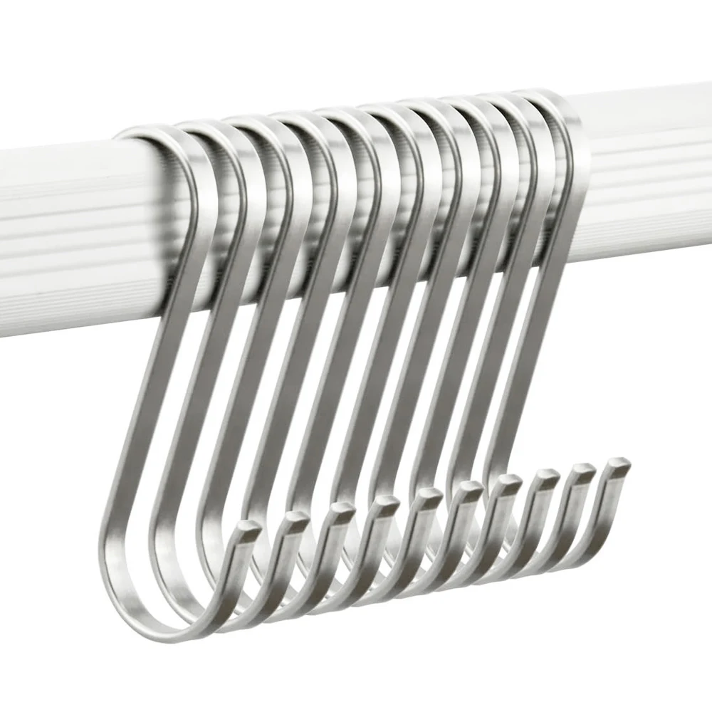 Ganchos-colgantes-de-Metal-en-forma-de-S-de-acero-inoxidable-304-para ...