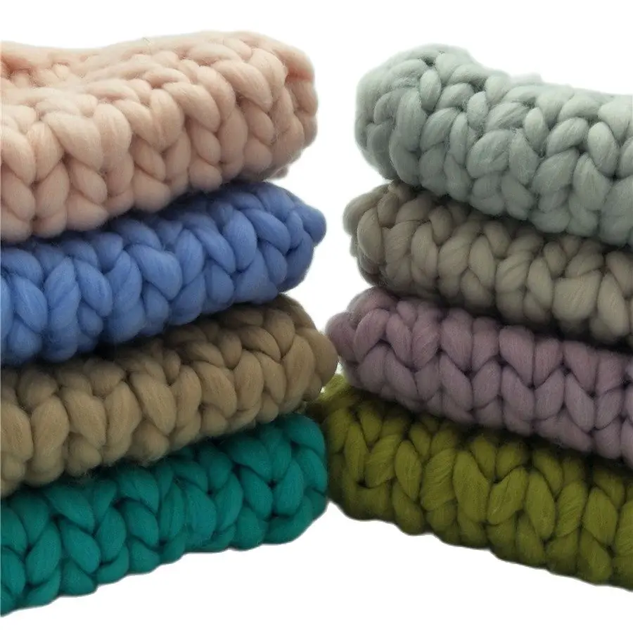 40-35cm-Thick-Yarn-Blanket-Handcraft-Acrylic-Fiber-Blanket-Newborn ...