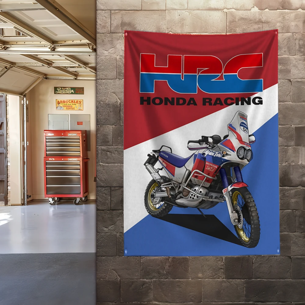 Moto-H-Honda-Racing-Flag-Poli-ster-Digital-Printing-Banner-Garagem-Wall ...