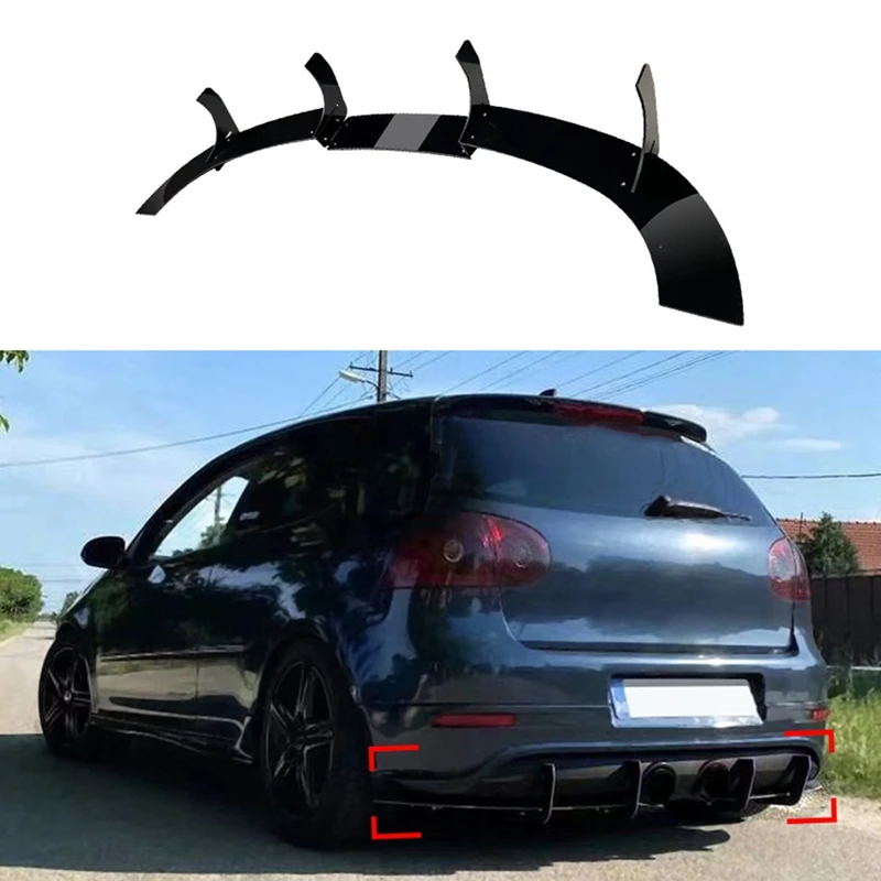 For-VW-Golf-MK5-R32-Rear-Bumper-Diffuser-Spoiler-For-SHARK-Fin-Spoiler ...