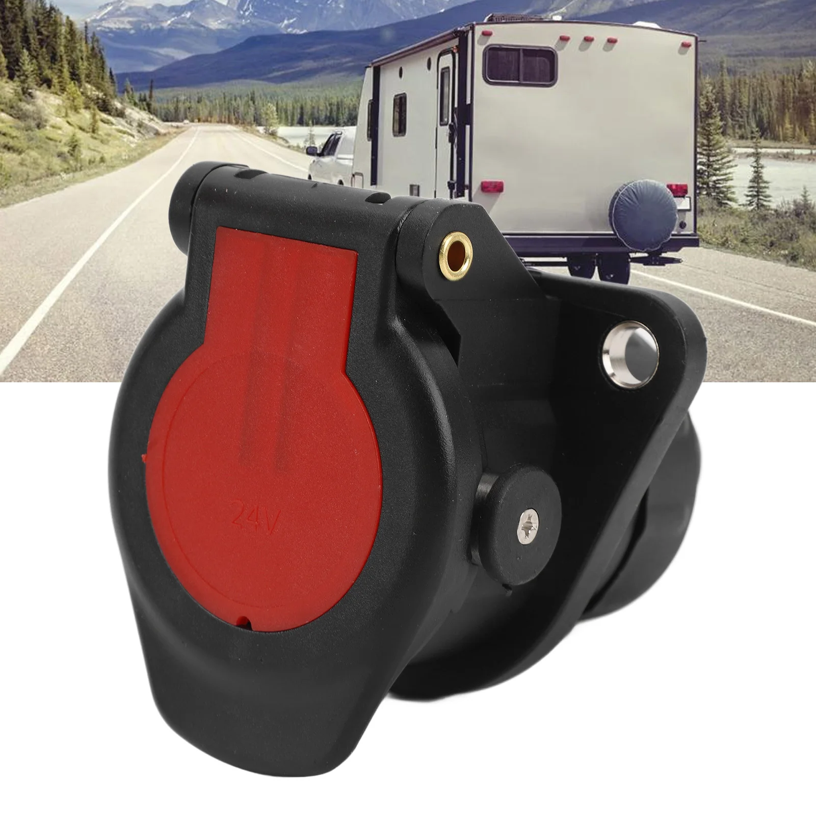 24V 15pin Trailer Connector Adapter Stable Performance for Caravan Boat ...