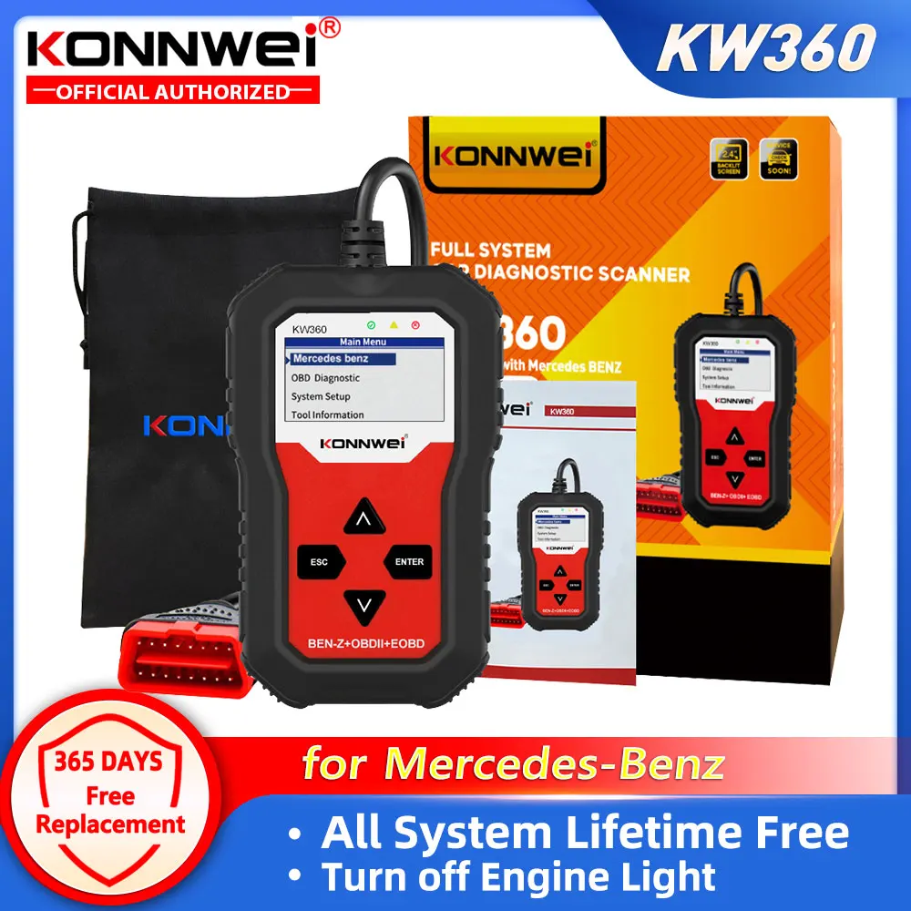 KONNWEI-Outil-de-diagnostic-de-voiture-KW360-EAU-automatique-syst-mes-complets-Cristal-de-l ...
