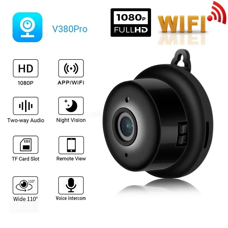 V380 Pro FULL HD 1080p MINI camera WIFI Smart Home Security Protection ...