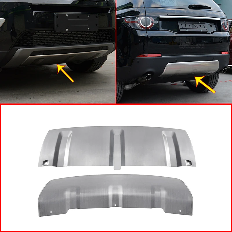 Stainless-Steel-Front-Rear-Bumper-Diffuser-Protector-Guard-Skid-Plate ...