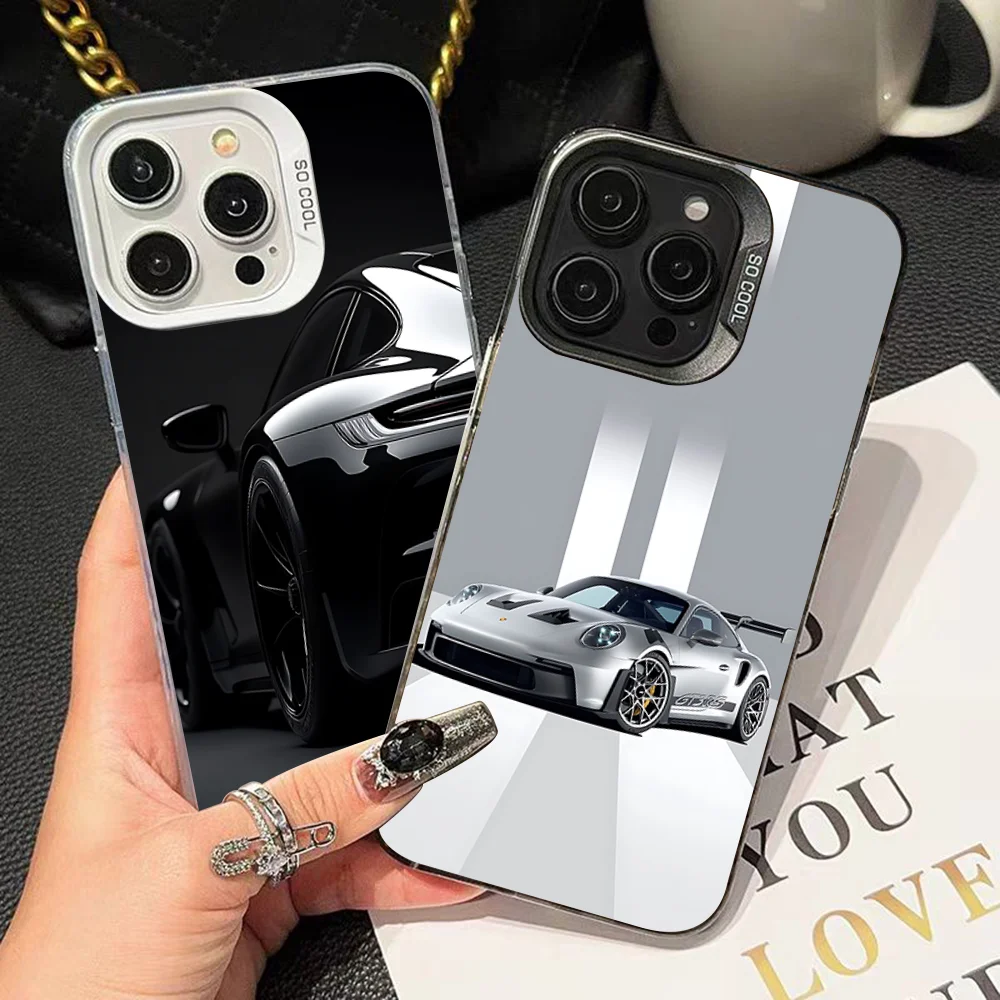 Car Phone Case For IPhone 16 15 14 13 12 11 Pro Max Plus Color ...