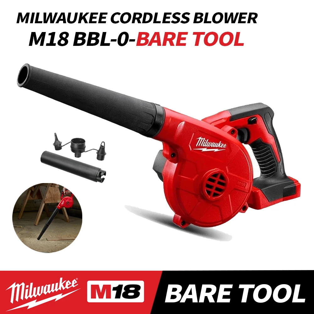 MILWAUKEE-M18-BBL-0-Cordless-Blower-3-Speed-Nozzle-Extension-Removable ...