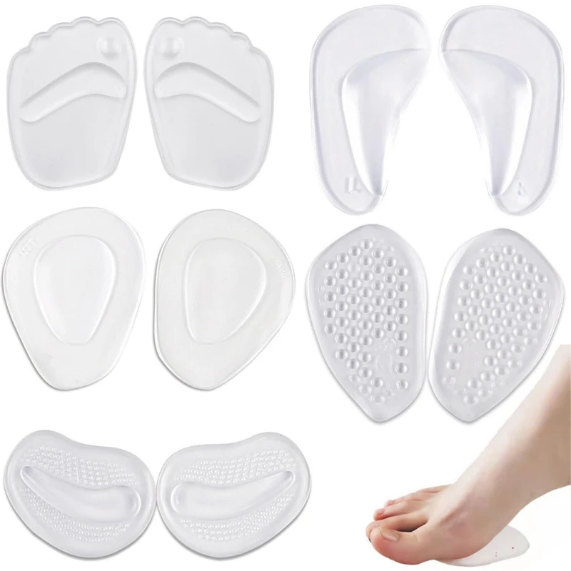 1-Pair-Forefoot-Orthopedic-Insoles-Women-Soft-Silicone-Gel-Cushion ...