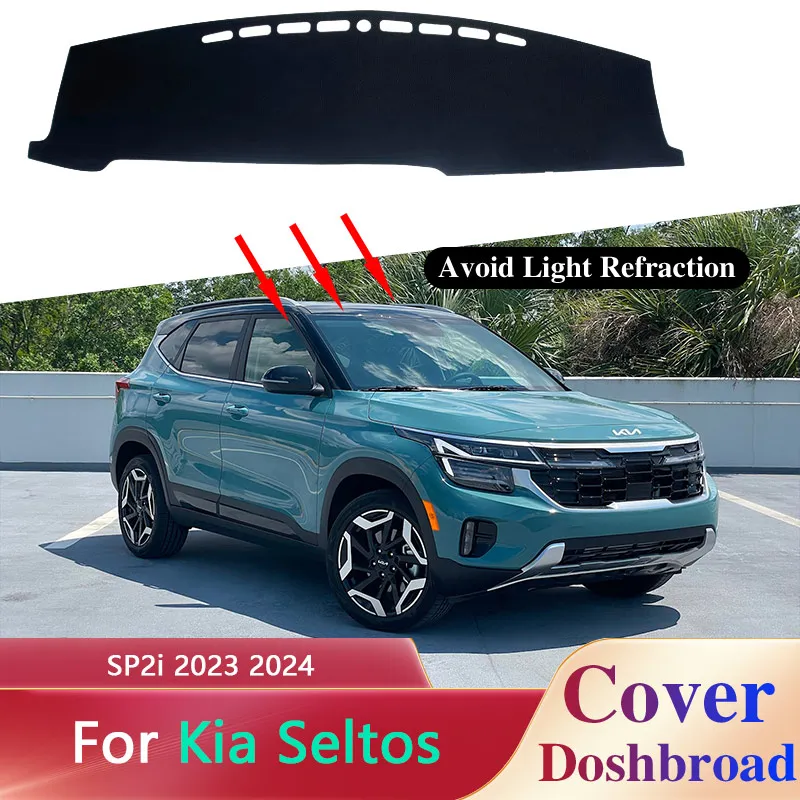 Car-Dashboard-Cover-for-Kia-Seltos-SP2i-2023-2024-Anti-Slip-Mat-Carpet ...