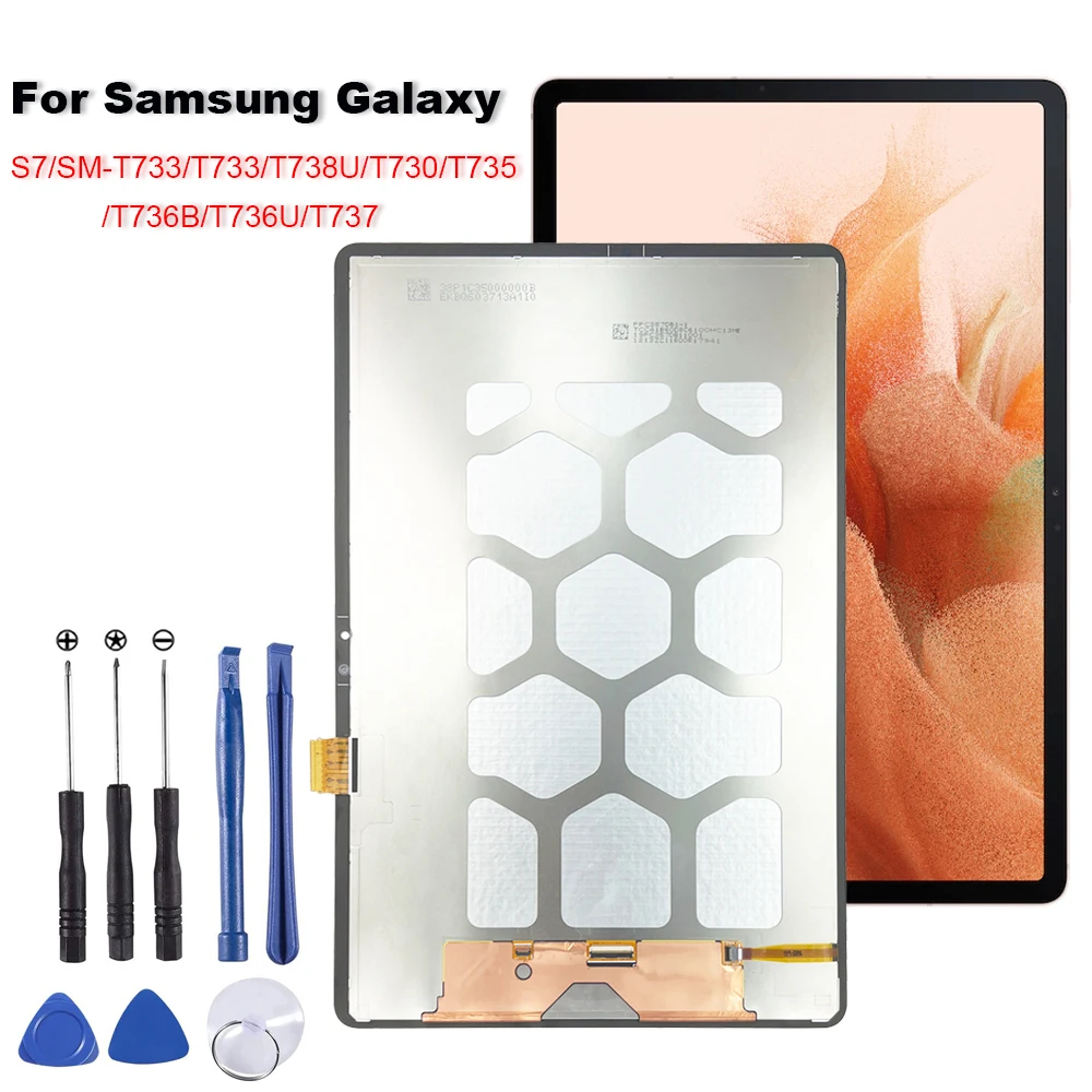 New 12.4 inches For Samsung Tab S7 FE SM-T730 SM-T733 SM-T735 SM-T736 ...