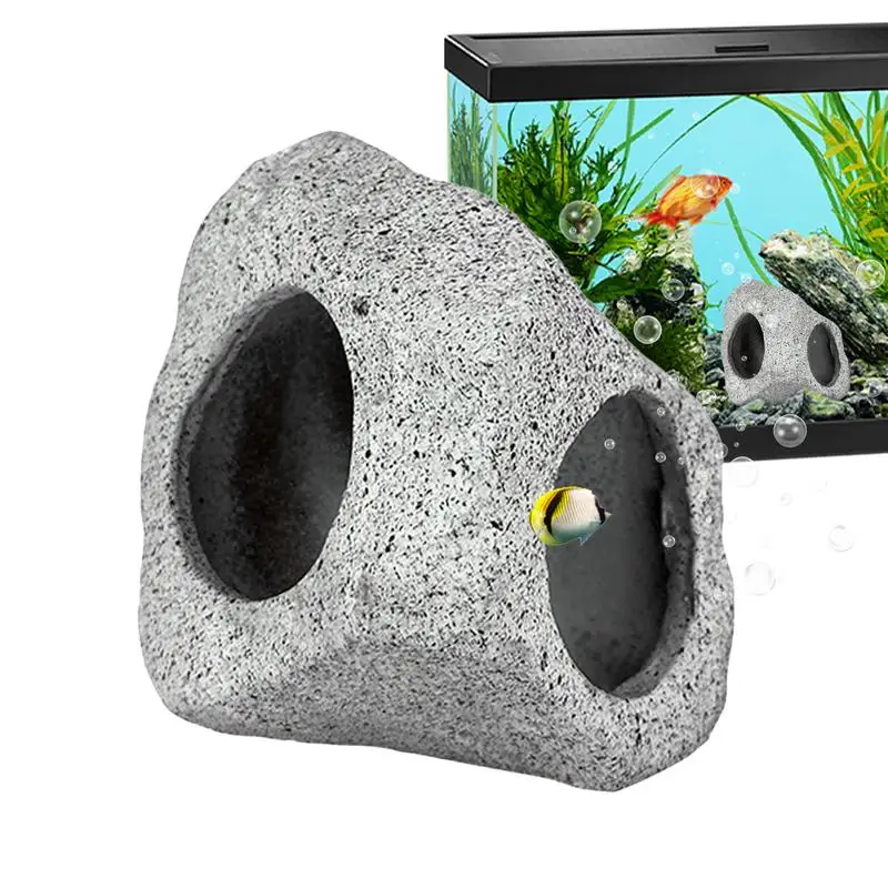 Fish-Tank-Hideout-Hiding-Cave-Rocks-Fish-Tank-Decor-Rocks-Artificial ...