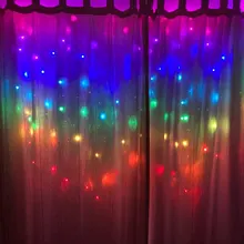 Cortina RGB luz LED decoración de Navidad 3x1m casa de vacaciones ...