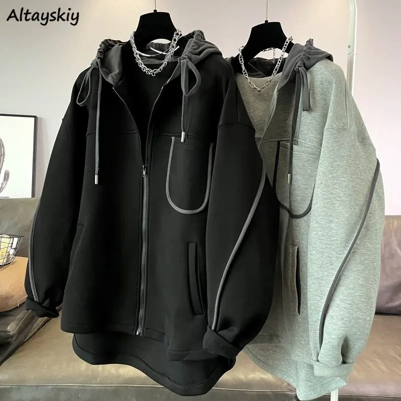Women Hoodies Preppy Stylish Sweet Hooded Clothes Ulzzang Multi Pockets ...