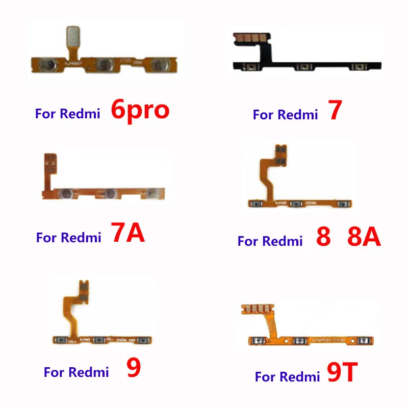 Power Button Switch Volume Mute Button On / Off Flex Cable For Xiaomi ...