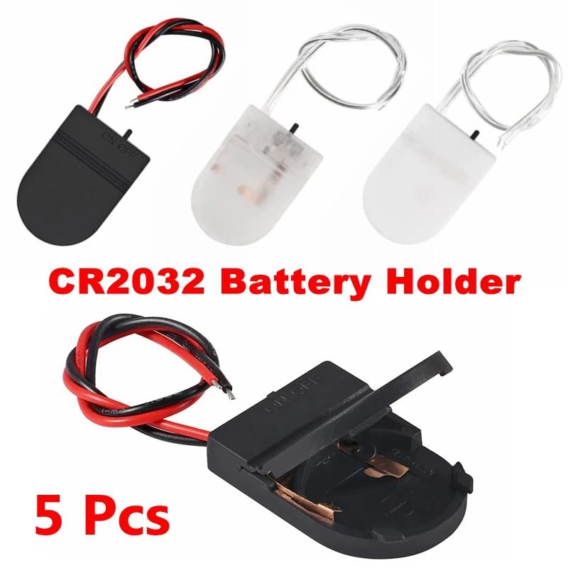 5Pcs-CR2032-Button-Battery-Socket-Holder-Case-High-quality-DIY-3V-CR ...