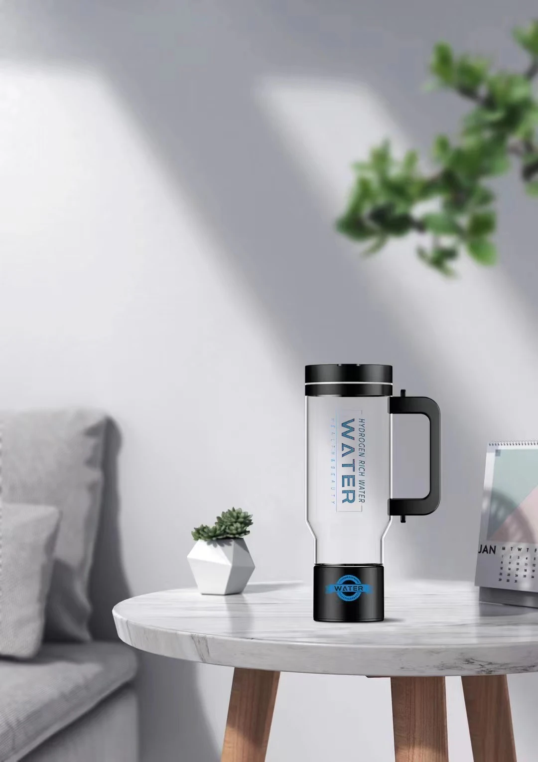 Высококачественная портативная водородная бутылка для воды 1000 мл ...