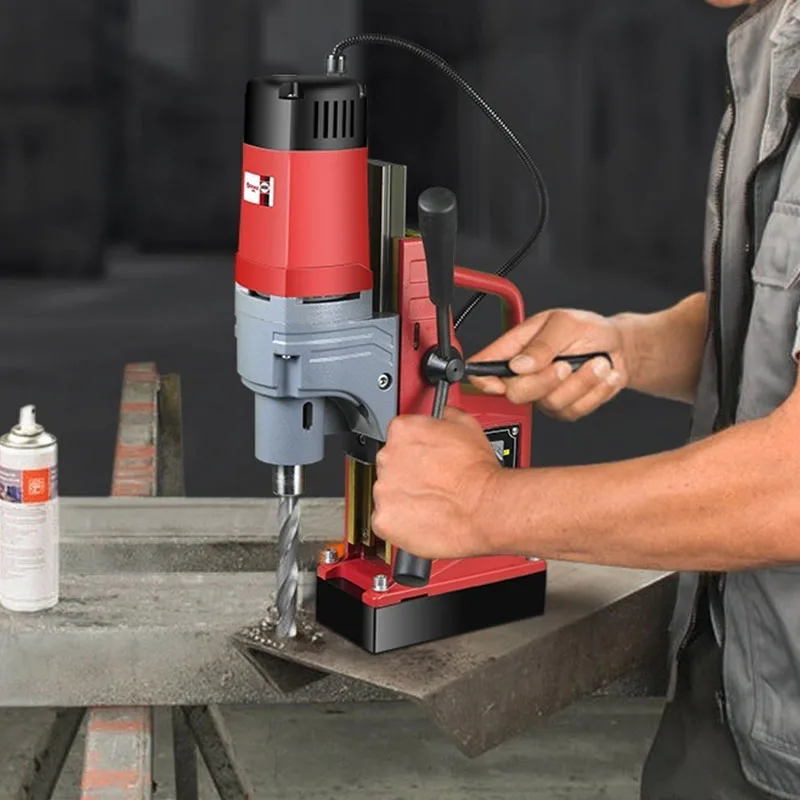Small-Electric-Magnetic-Drill-Floor-Drill-220V-Powerful-Magnetic-Drill ...
