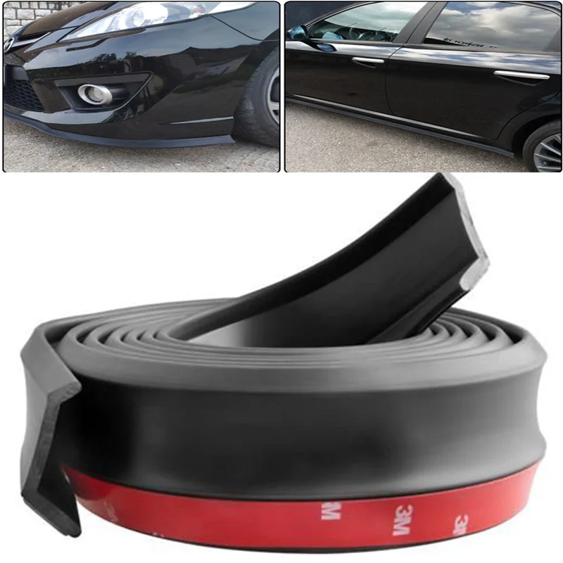 Car-Front-Bumper-Lip-Rubber-Universal-Bumper-Protector-Bumper-Lip-Strip ...