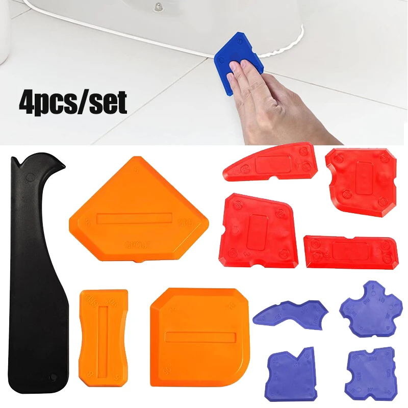4Pcs-Window-Door-Silicone-Sealant-Spreader-Caulking-Spatula-Scraper ...