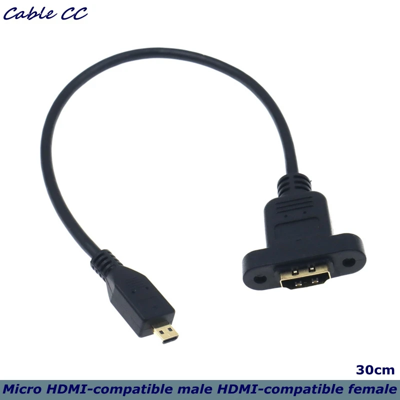 30cm-Micro-HDMI-Compatible-Male-to-HDMI-Compatible-Female-Extension ...