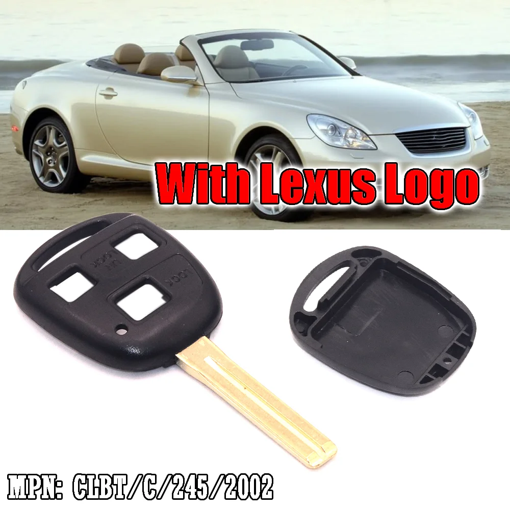 3 Button Car Remote Abs Key Case Key Shell Fob Replacement Clbt/c/245/ ...