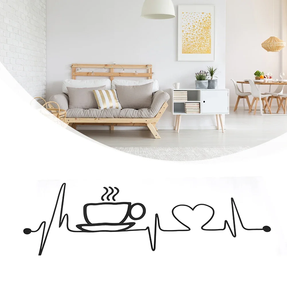 Decals Vinyl Arts Designed Background Creative Wall Stickers Coffee PVC ...