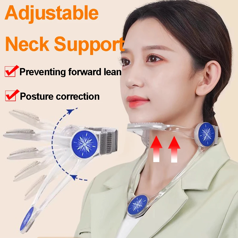 Adjustable-Neck-Stretcher-Cervical-Traction-Prevent-Neck-Forward-Tilt ...