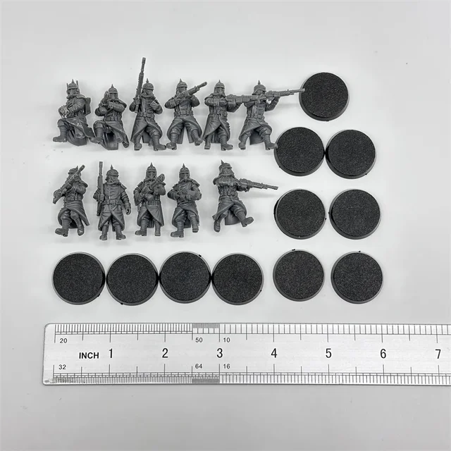 11Pcs 28mm Valor Korps Infantry Builder Resin Model RPG Tabletop Gaming ...