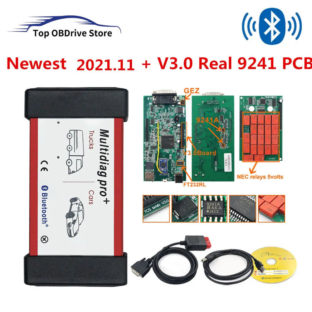 Multidiag Pro 2020.23 With Keygen V3.0 Real 9241a Chip Bluetooth Obd2 ...