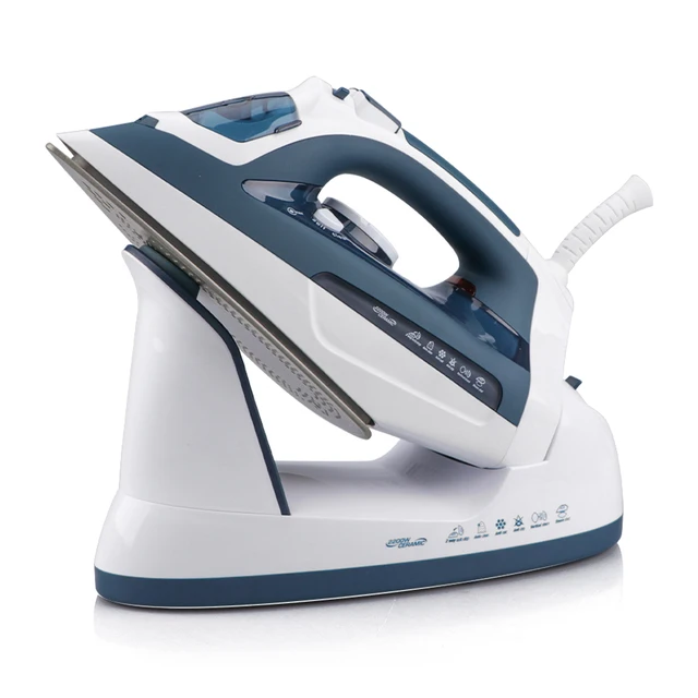 Cloth Irons 2200w Wireless Iron 2 in 1 Wireless and Wired Steam Iron ...