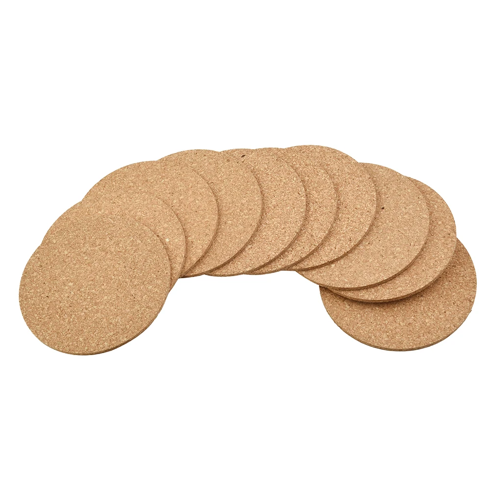 Coaster-Cork-Mat-Can-Be-Written-100-X-100-X-3mm-10pcs-Cork-Cork-Mat ...