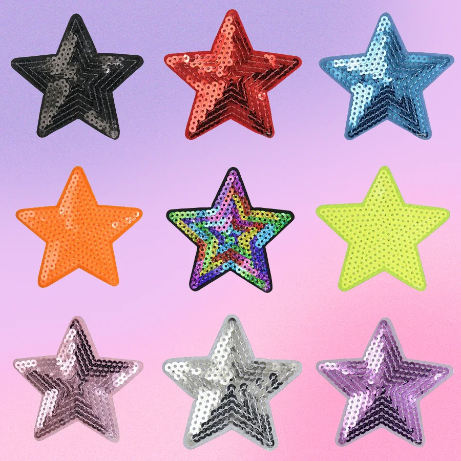 Star-Patches-Transfer-for-Clothing-Backpacks-Jacket-Iron-on-Stitch ...