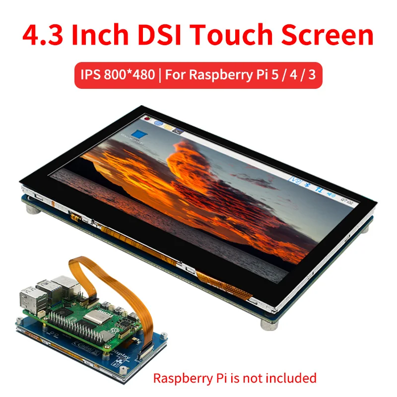 4-3-Inch-DSI-Touch-Screen-for-Raspberry-Pi-5-4B-3B-3B-Capacitive-Touch ...